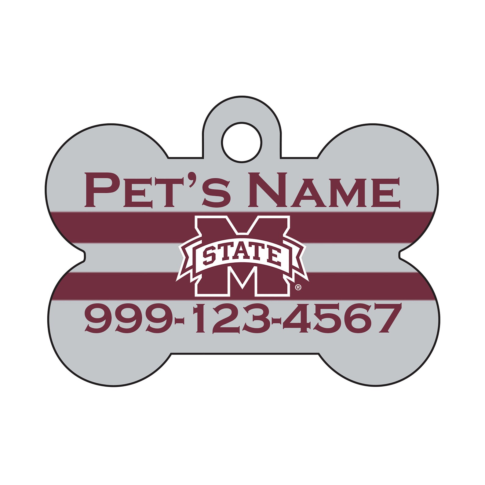 Mississippi State Bulldogs Pet Id Dog Tag Officially - Etsy