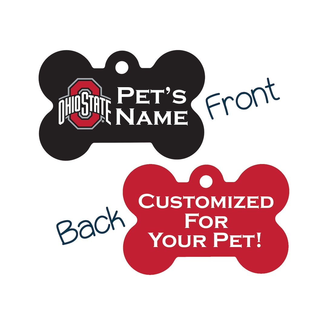 Ohio State Buckeyes 2-sided Pet Id Dog Tag | Officially Licensed ...