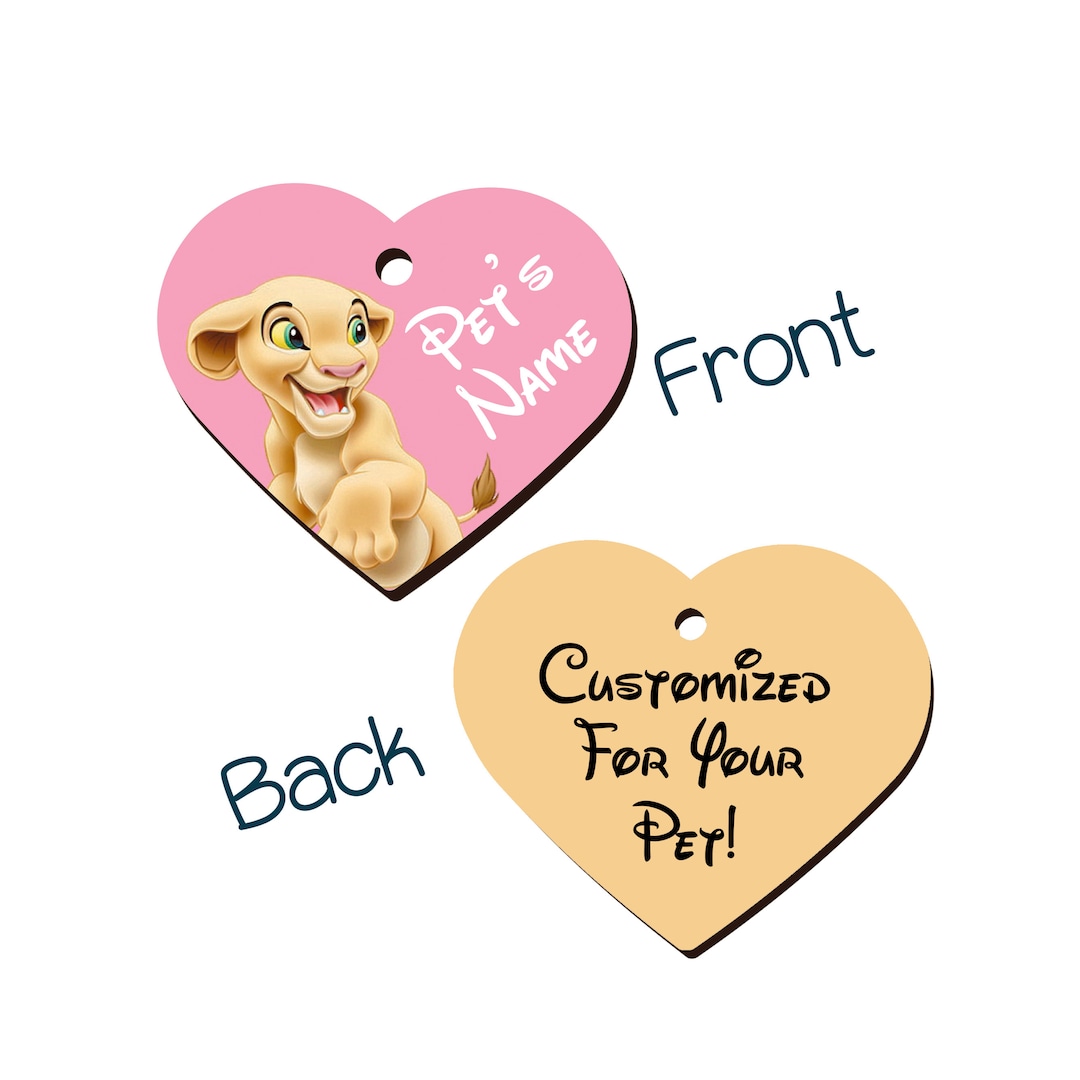 Nala | Disney 2-sided Pet Id Tag for Dogs & Cats | Personalized for ...