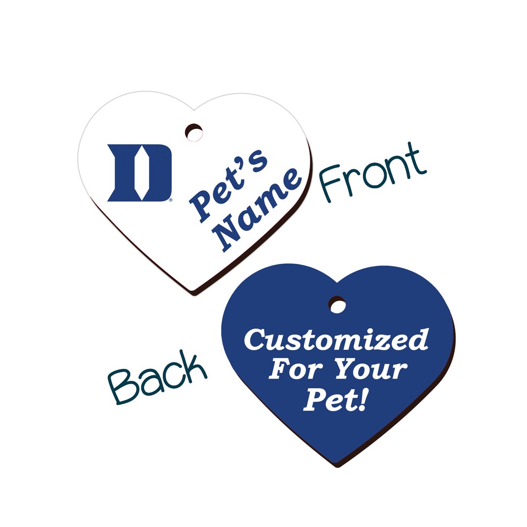 Duke Blue Devils 2-sided Pet Id Tag for Dogs & Cats | Officially ...