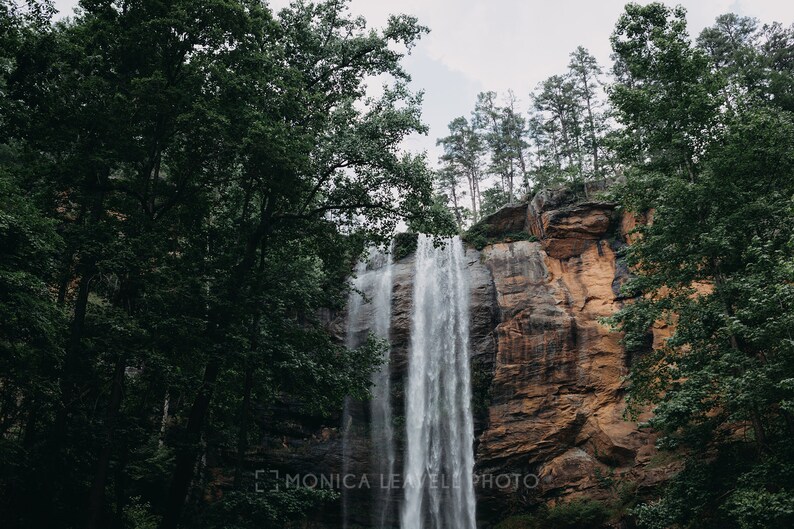 Toccoa Falls, Georgia Waterfall and Mountains Wanderlust Landscape ...