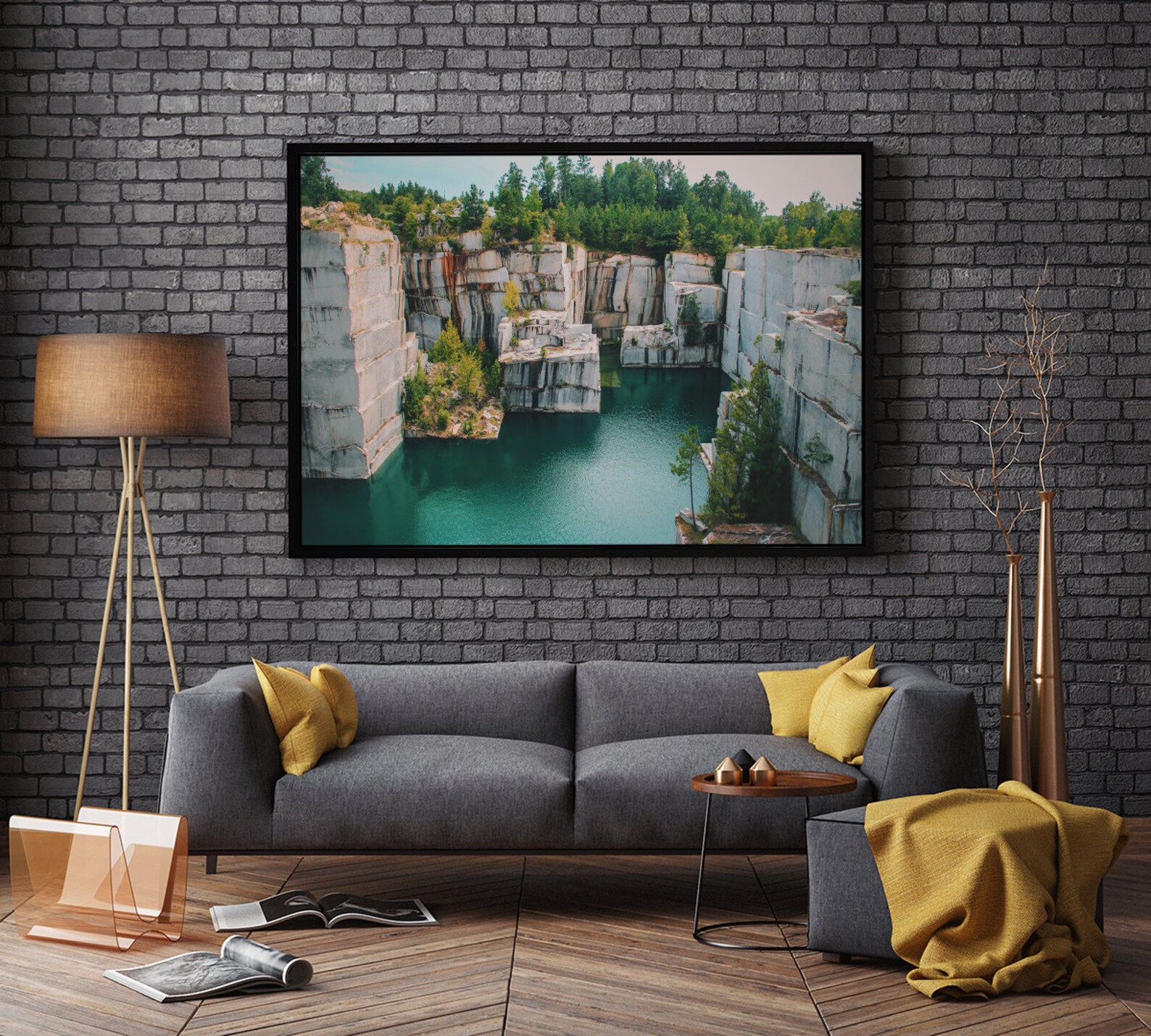 Quarry Scape, North Georgia Rock Quarry Fine Art Photograph, North Ga ...