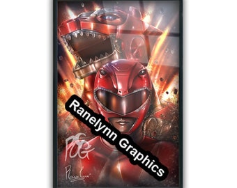 MMPR Red Ranger Helmet 3D Digital Download - Etsy