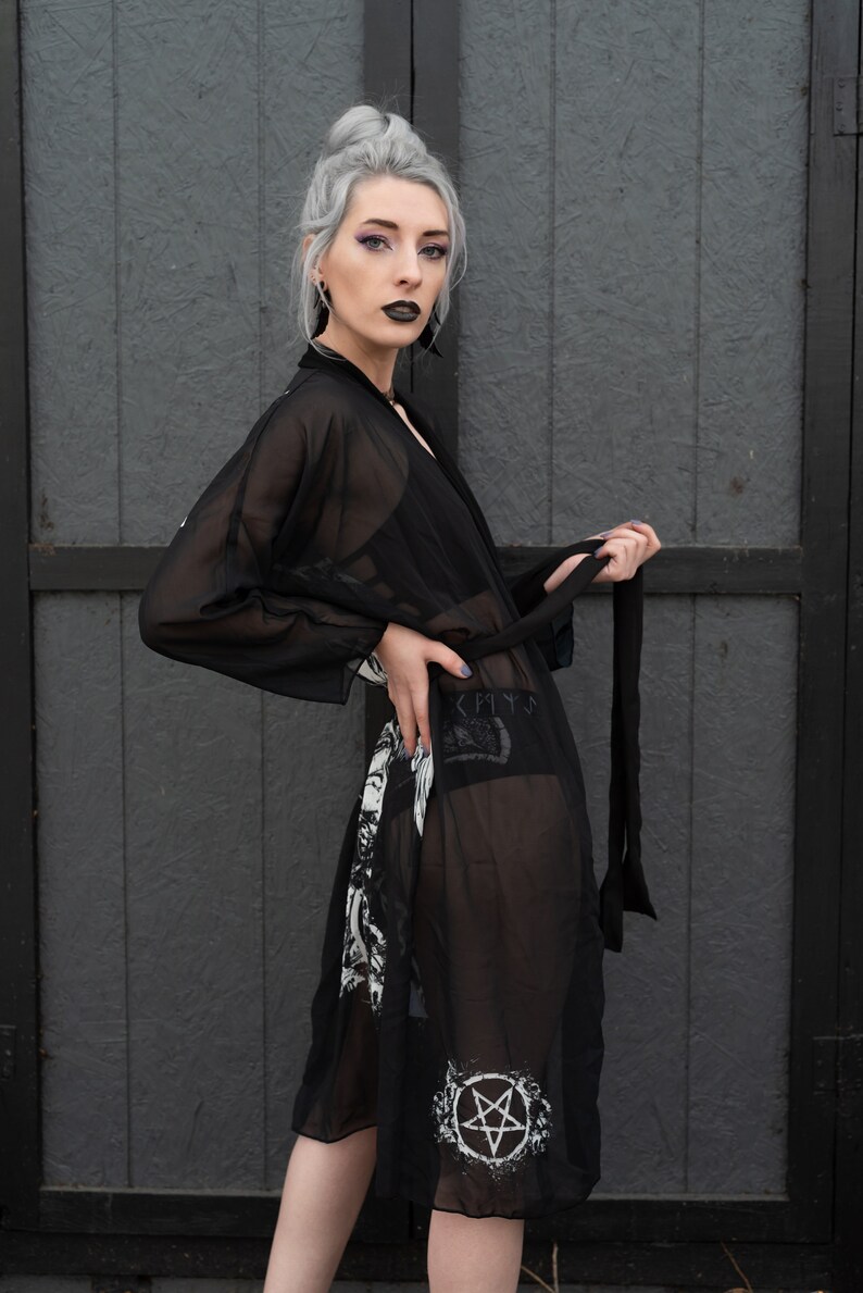 Baphomet Kimono, Baphomet, Satan, Devil, Satanic Temple, Baphomet Robe ...
