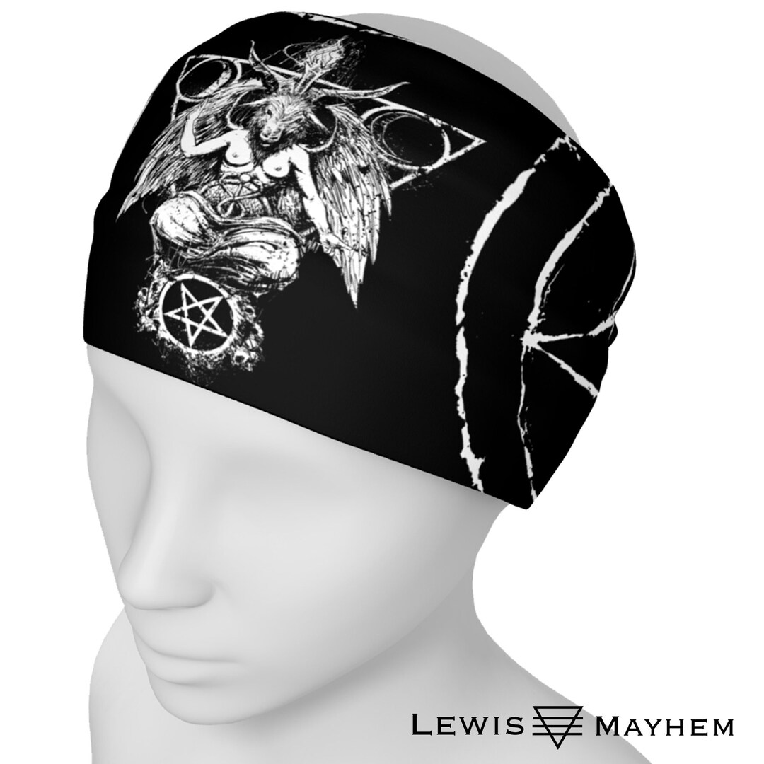Baphomet, Headband, Dust Mask, Face Cover, Bandanna, Satanic, Head ...