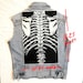 Ribcage Back Patch, Ribcage, Skeleton Patch, Bones Patch, Cloth Patch, Spine, Back Patch, Canvas ...