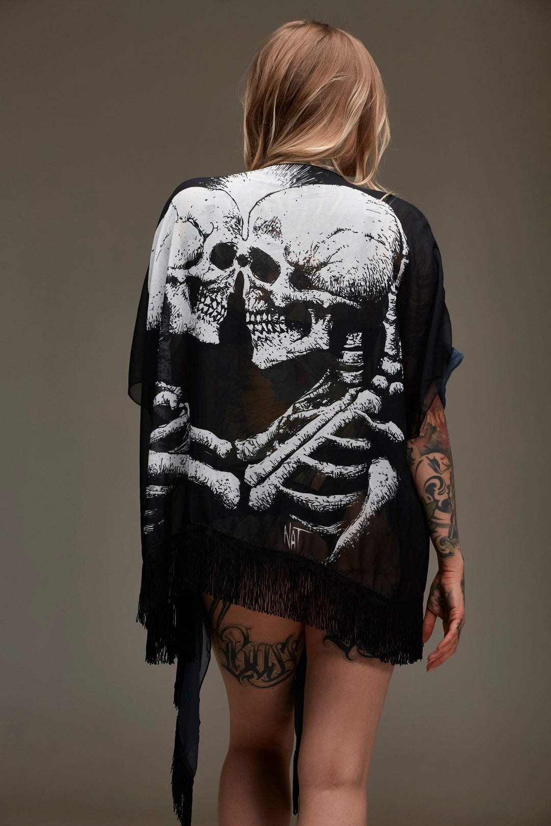 Skull Love Kimono, Skeleton Lovers, Eternal Embrace, Nat Jones ...