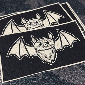 Vlad Bat, Patch, Goth Bat, Canvas Patch, Cloth Patch, Bat Patch, Diy ...