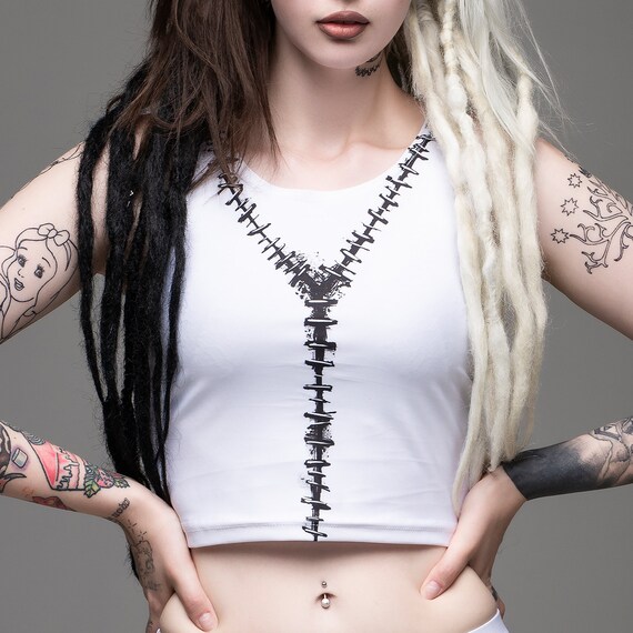 Y Incision Tattoos Surgical Stitches,suture Wound At Abdomen. A Wound