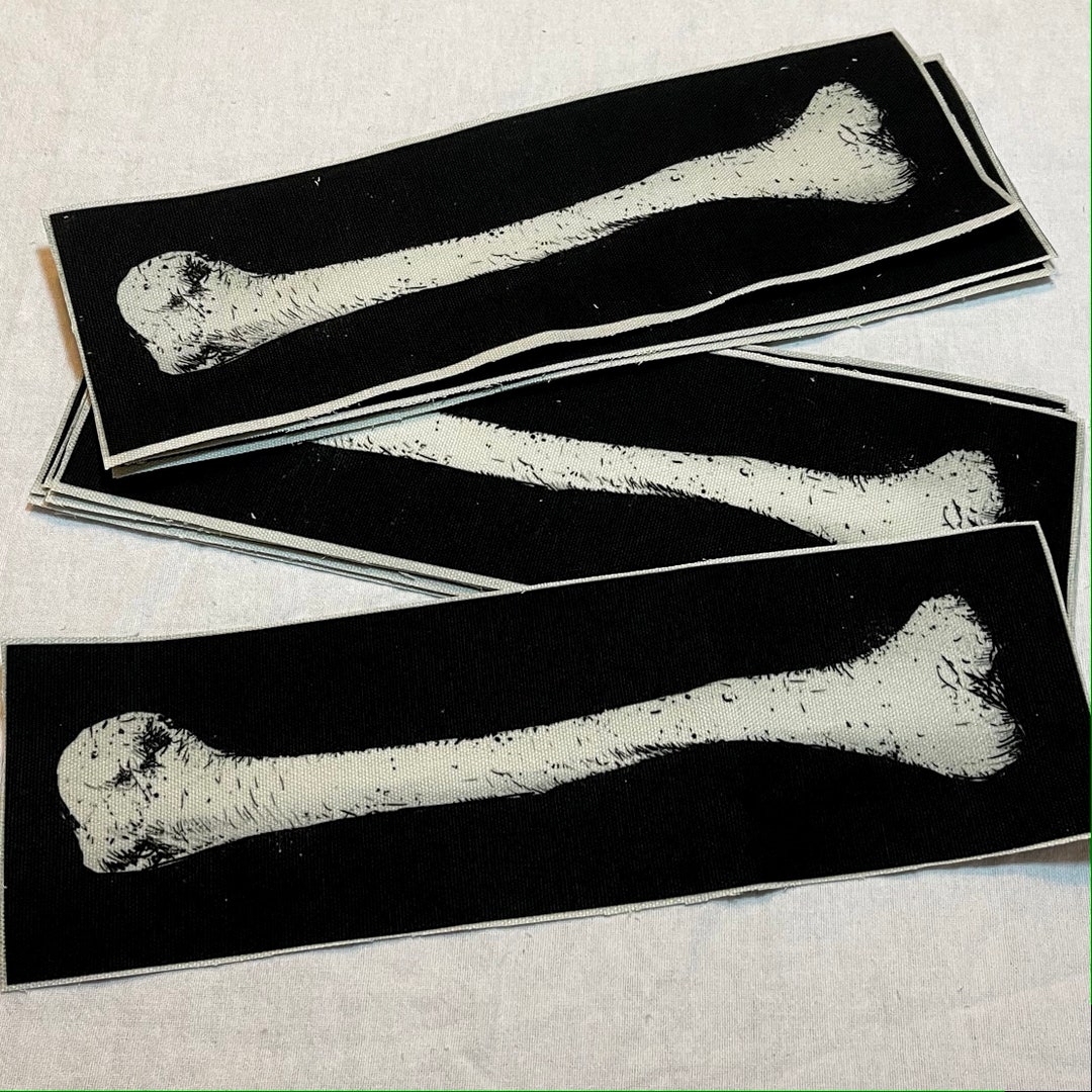 Humerus, Arm Bone, Patch, Upper Arm Bone, Cloth Patch, DIY, Punk Patch ...