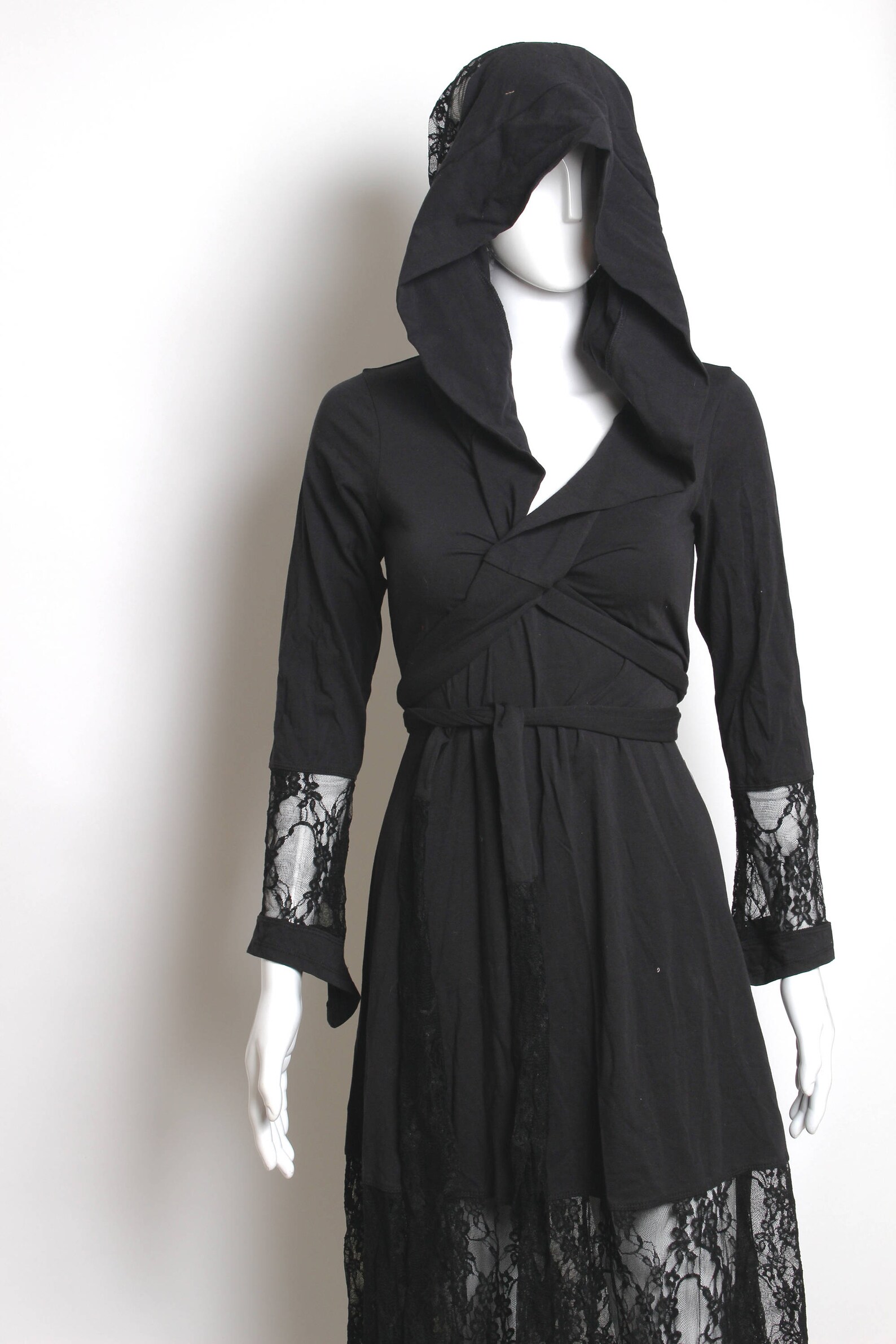 Black Goddess Robe Black Loose Dress Wiccan Robe Pagan | Etsy Canada