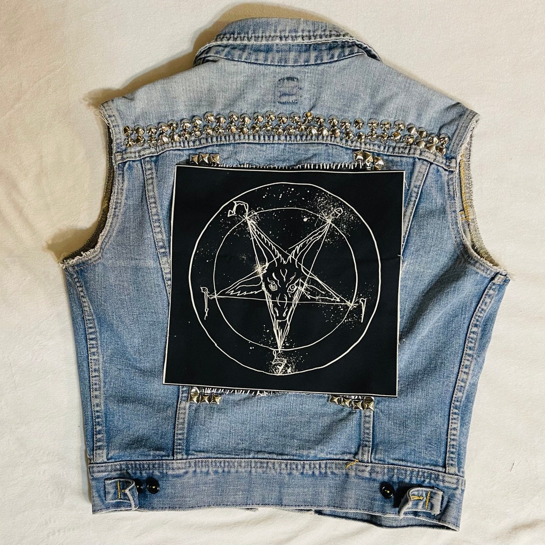 Satanic White, Back Patch, Canvas Patch, Cotton Patch, Fabric Patch ...