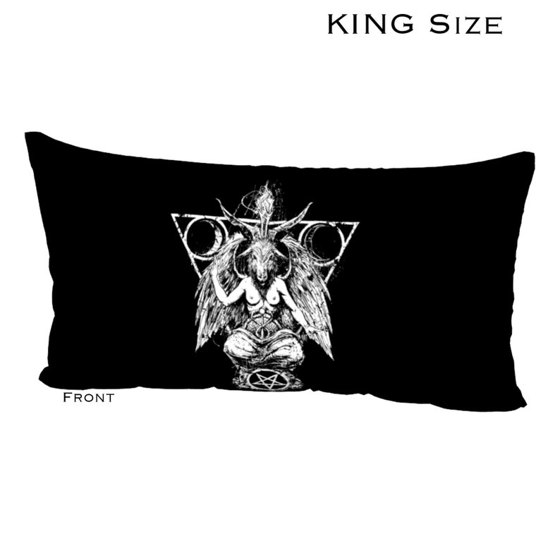 Baphomet Pillow Sham, Baphomet, Baphomet Pillow, Pillow Case, Satanic ...