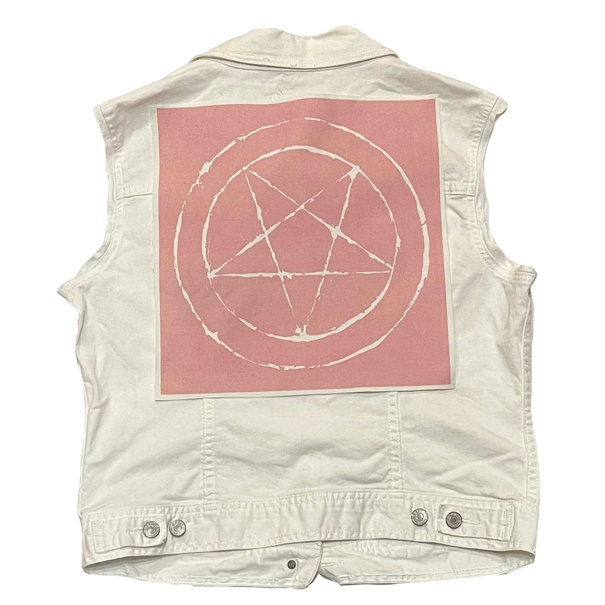 Pastel Goth Pentacle Back Patch Pink Pentacle Pentagram | Etsy