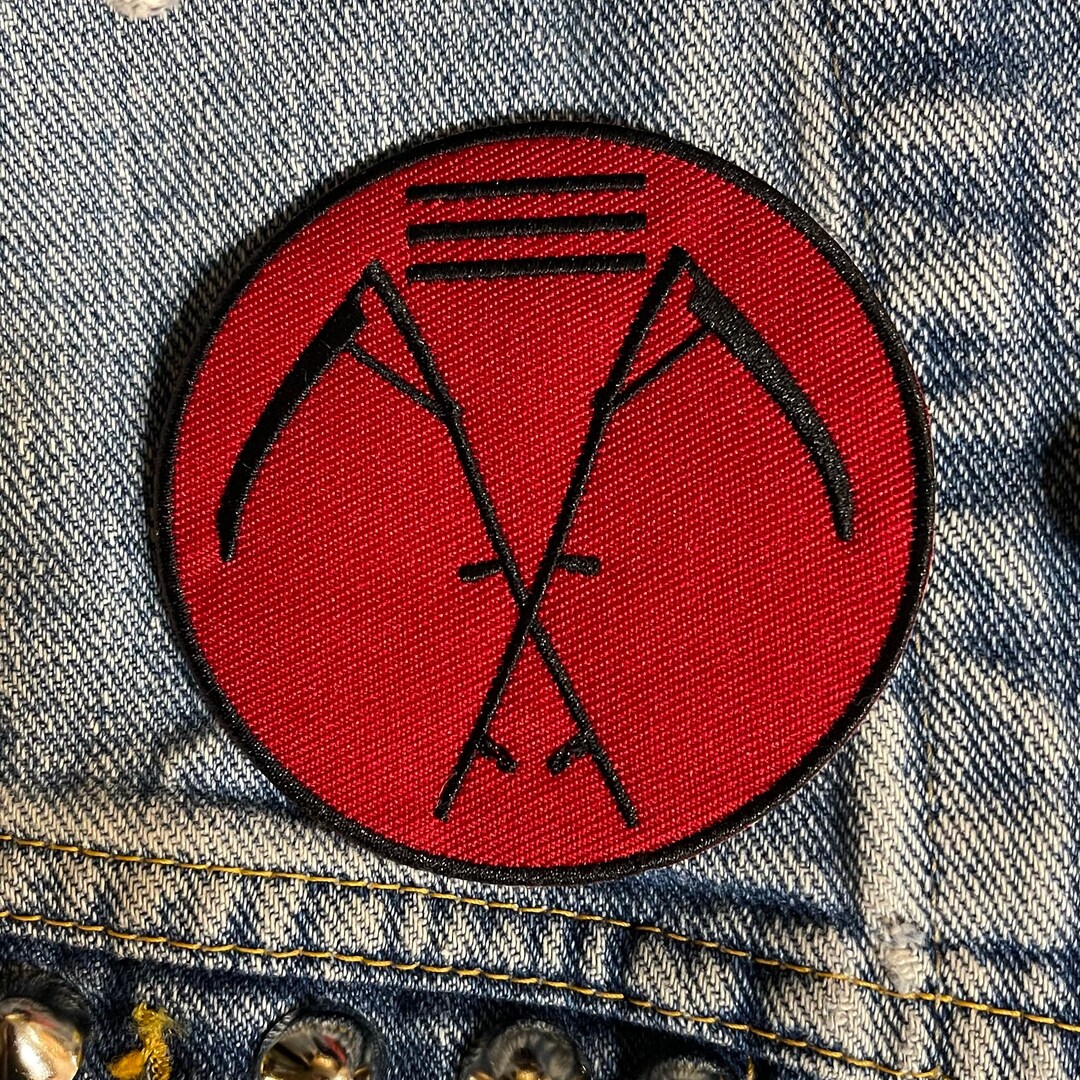 Scythe Patch, Punk Patch, Circle Patch, Reaper Patch, Reaper, Metal ...