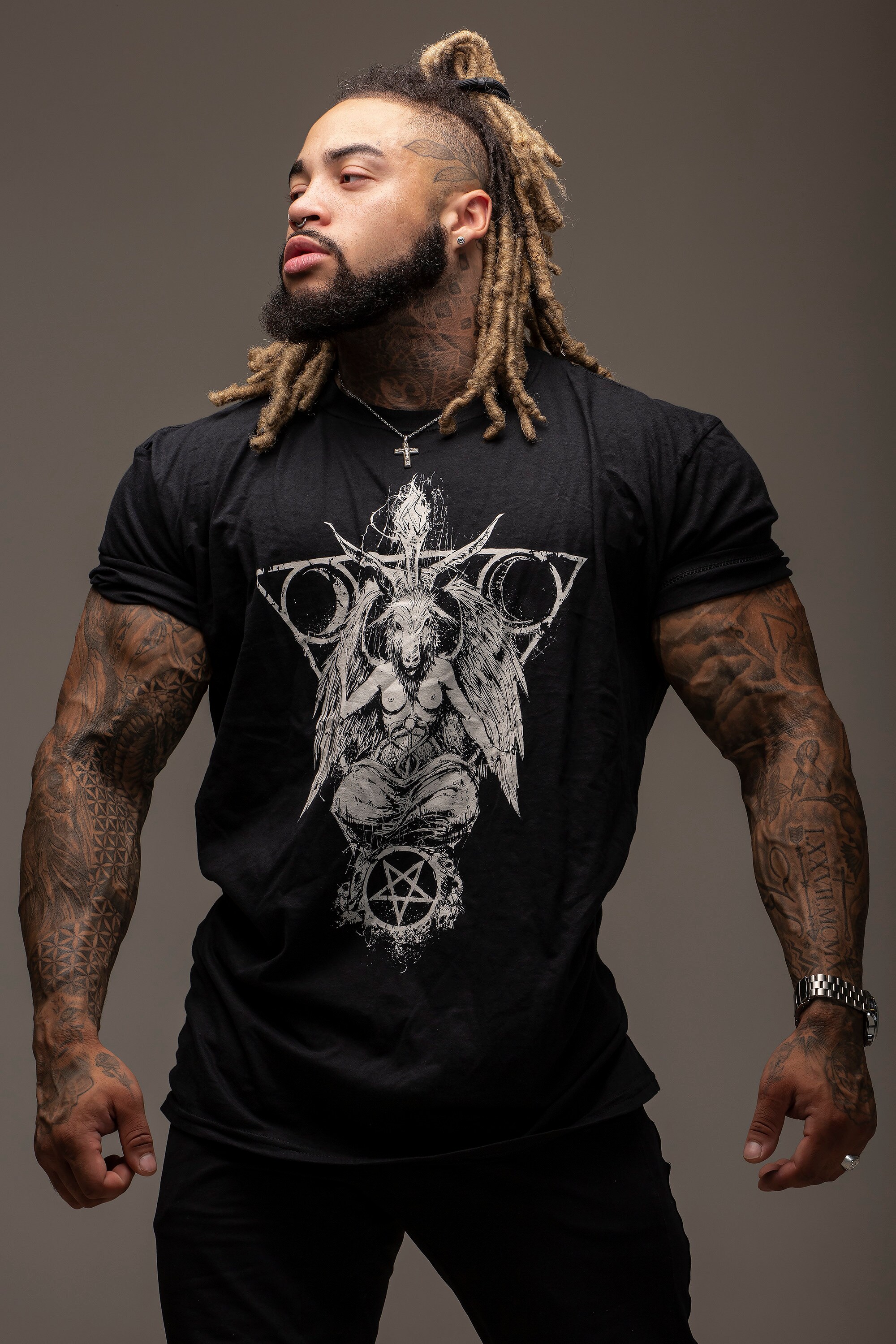 Mens Baphomet Shirt, Baphomet Tee, Goat of Mendes Shirt, Satan T Shirt ...