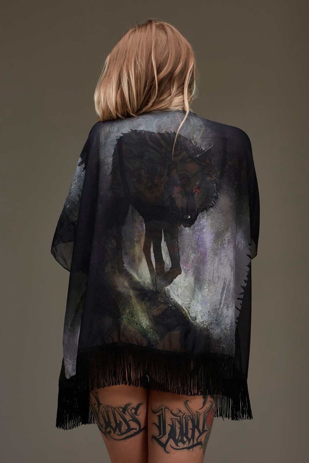 Wolf Kimono, Wolf, Wolves, Nat Jones, Festival Wear, Burning Man ...