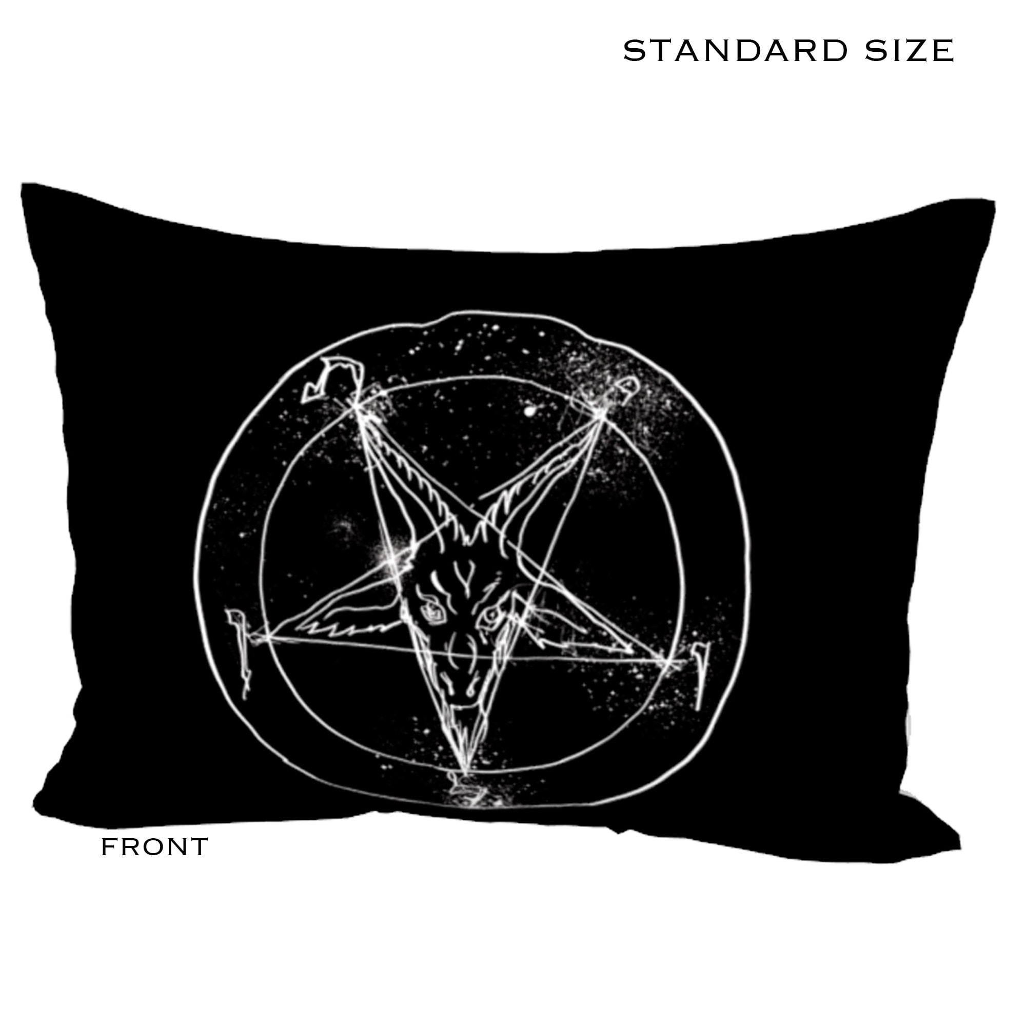 Satanic Pillow Sham White Baphomet Baphomet Pillow Pillow | Etsy