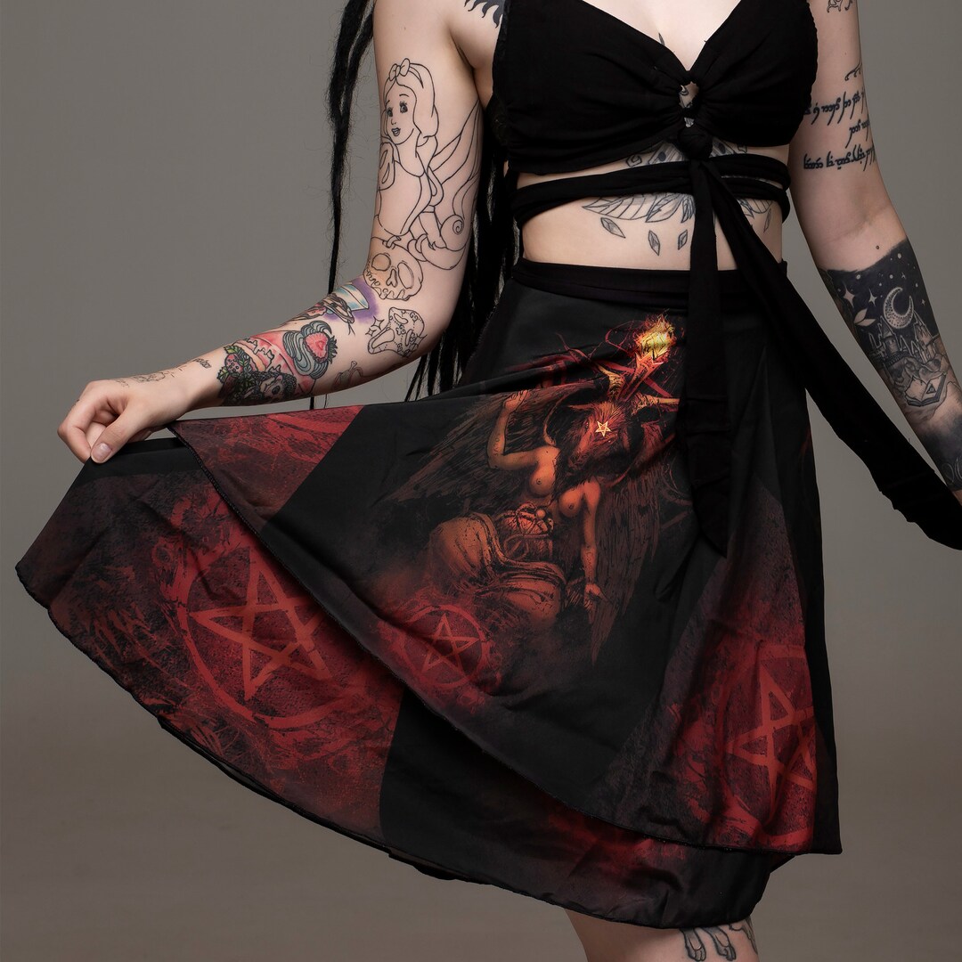 Hell Fire, Wrap Skirt, Beach Cover, Short Skirt, Multiwear, Wrap Around ...