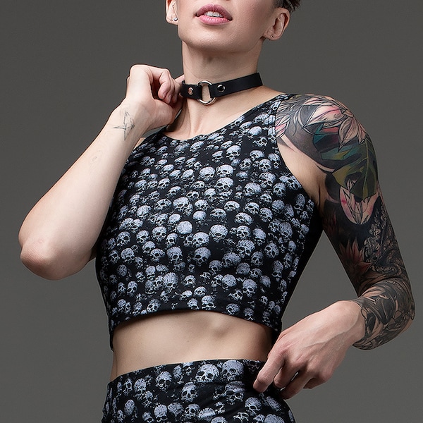 Skull Crop Top - Etsy
