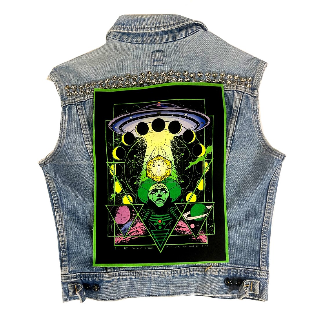 UFO, Back Patch, Ufo Patch, Alien, Enlightenment, Cotton Patch, DIY ...