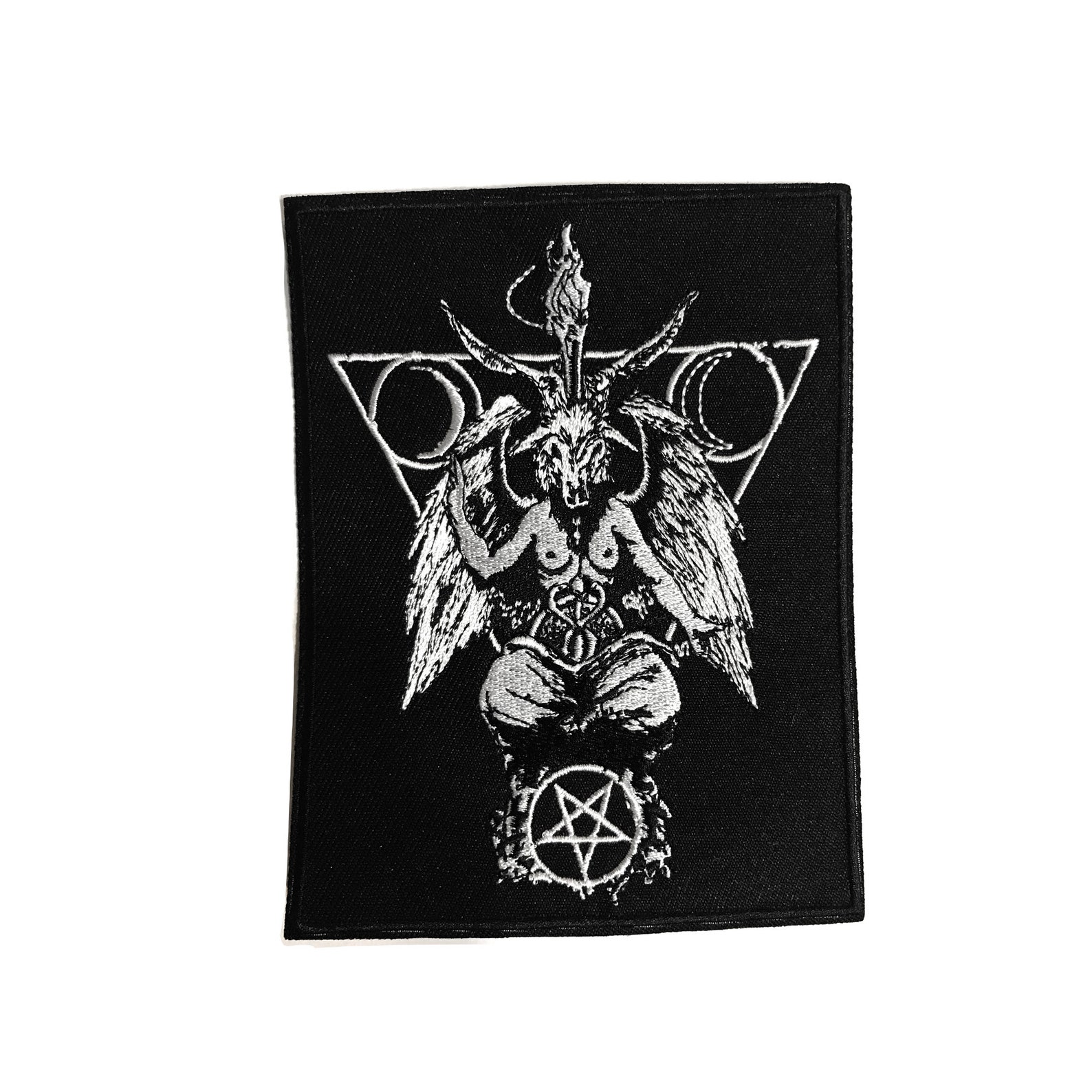 Baphomet Patch Baphomet Satanic Patch Lucifer as Above - Etsy Finland