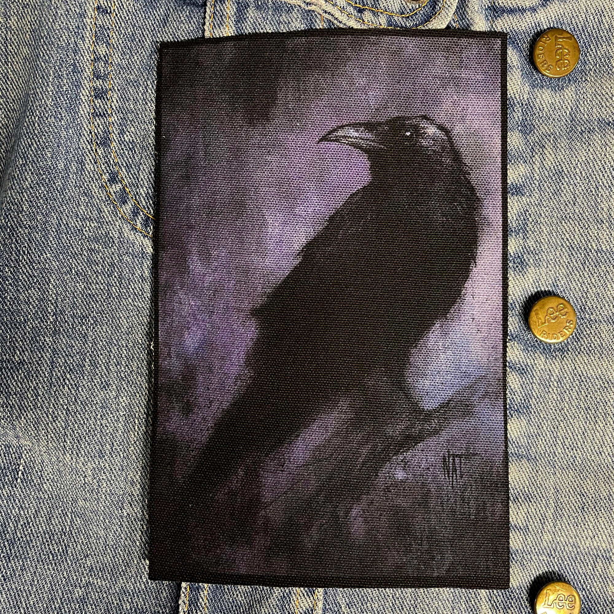 Purple Crow Patch Crow Patch Raven Patch Ravens Raven - Etsy UK