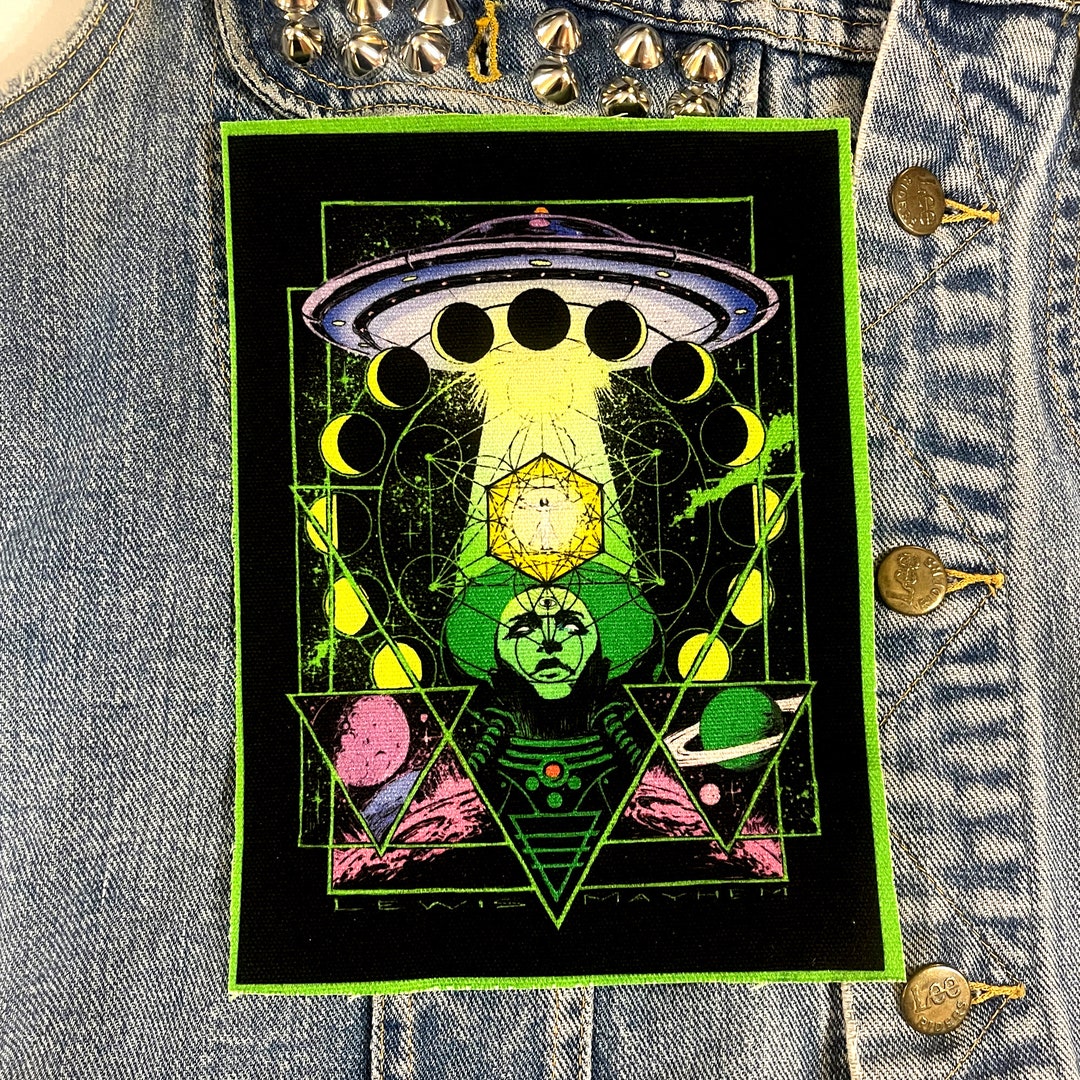 UFO, Patch, Ufo Patch, Alien, Enlightenment, Rave, Cotton Patch, DIY ...