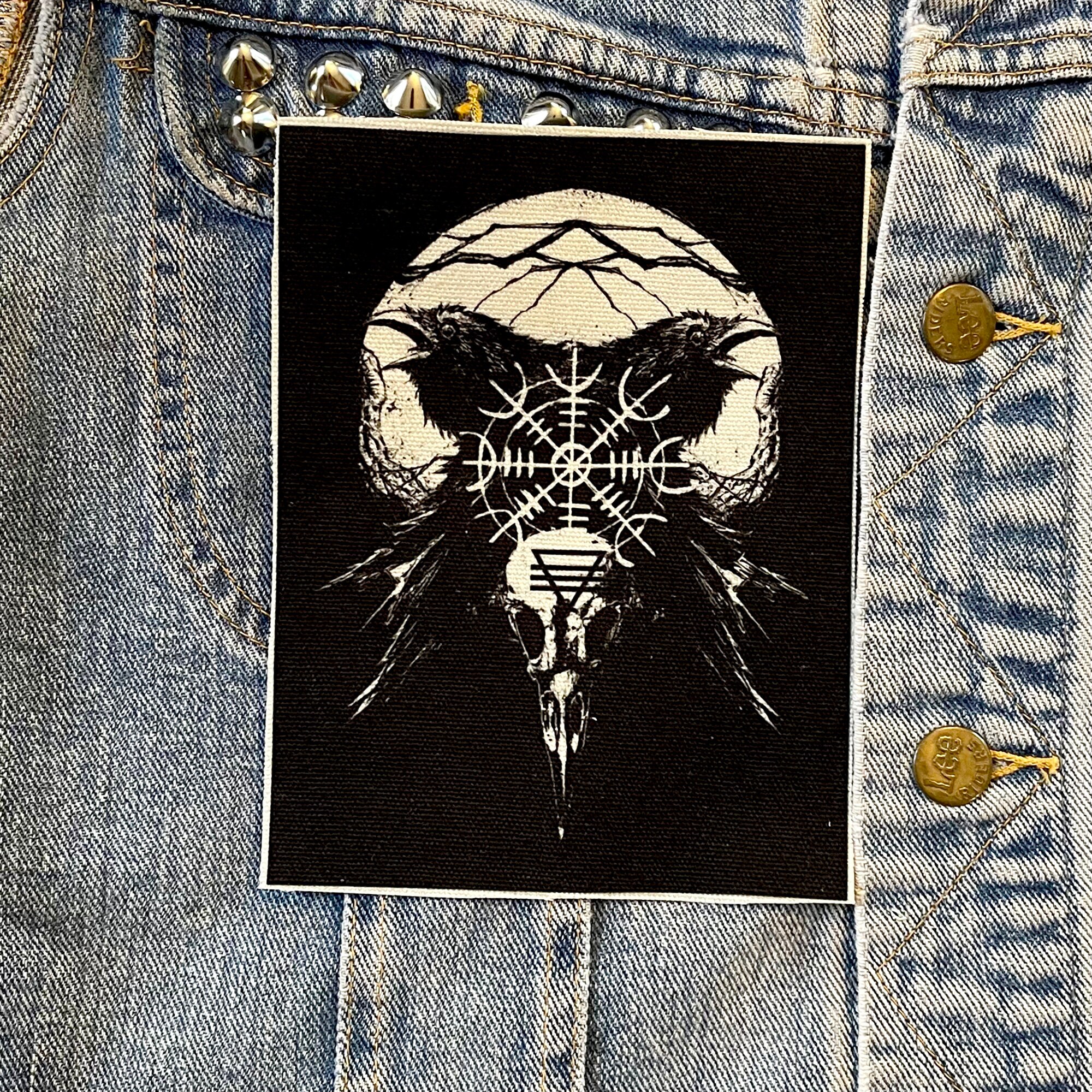 Odin Ravens, Patch, Cloth Patch, Raven Patch, Crow, Raven, Norse ...