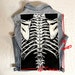 Ribcage Back Patch, Ribcage, Skeleton Patch, Bones Patch, Cloth Patch ...