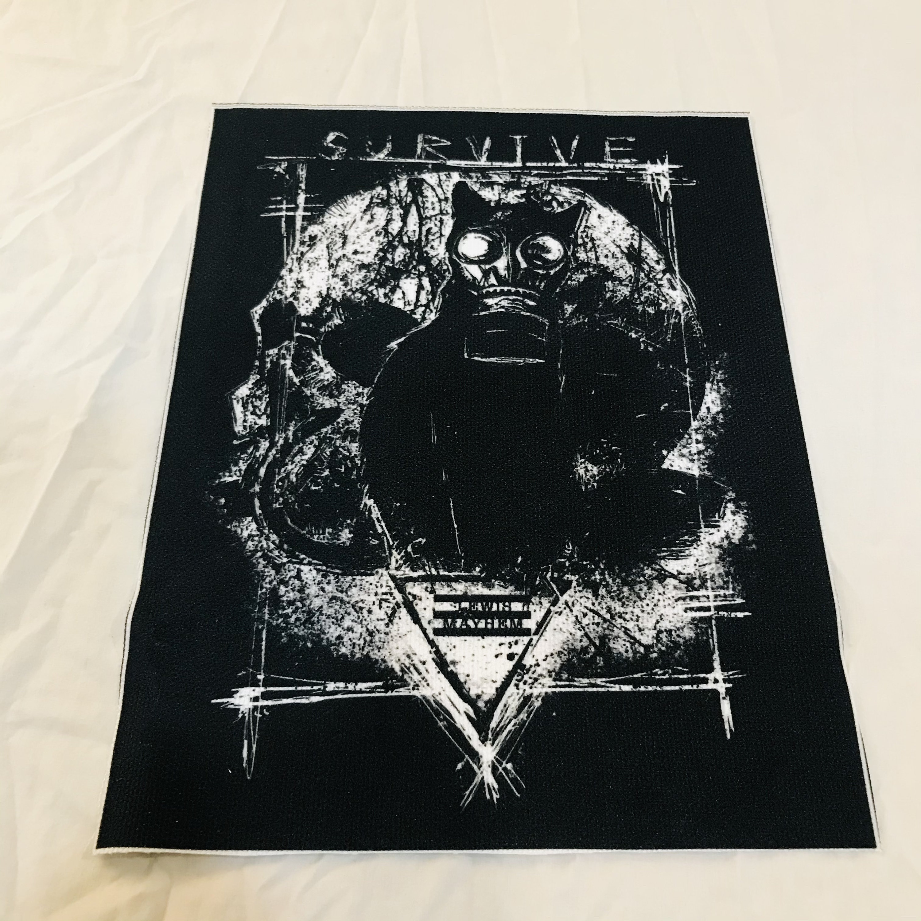 Survival Kitty back patch canvas patch back patch punk | Etsy