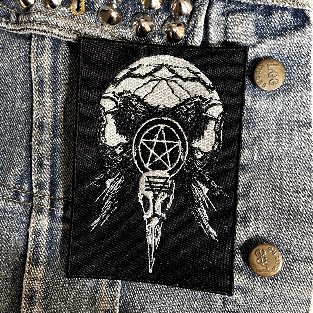 Birds, Raven Patch, Raven, Crow, Crow Patch, Occult Patch, Raven Skull ...
