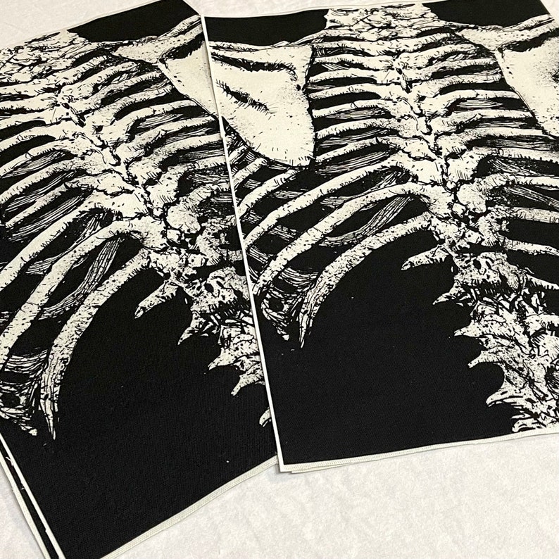 Ribcage Back Patch Ribcage Skeleton Patch Bones Patch - Etsy