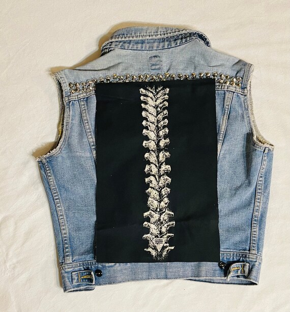 Spine Back Patch Spinal Column Skeleton Patch Bones Patch - Etsy