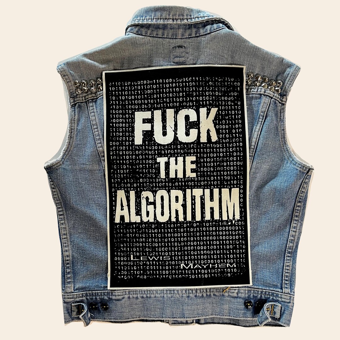 Fuck the Algorithm, Back Patch, Fuck the System, Canvas Patch, Back Patch, Punk Patch, DIY ...