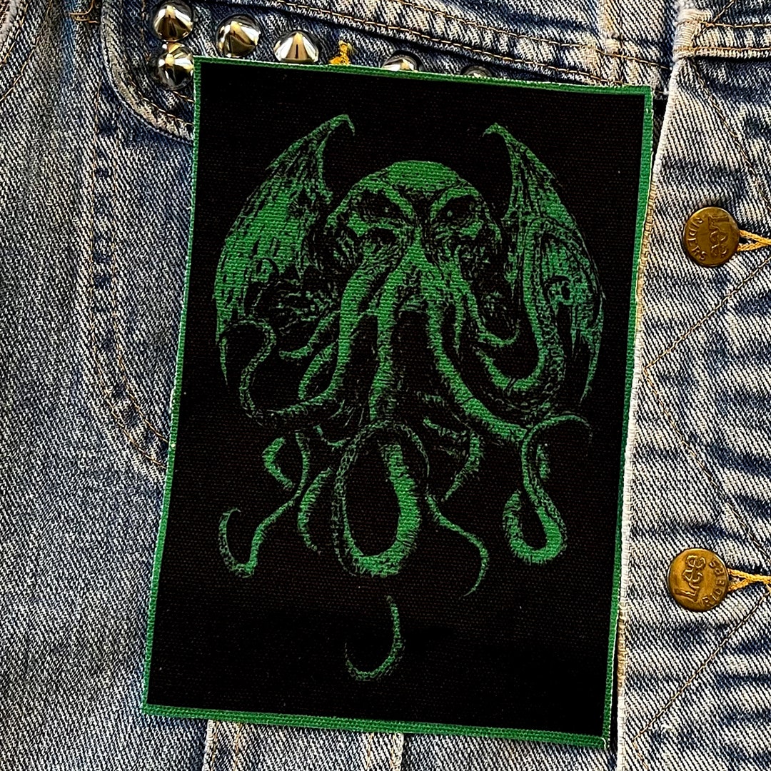 Green, Cthulhu, Cloth Patch, Canvas Patch, Cotton Patch, Fabric Patch ...