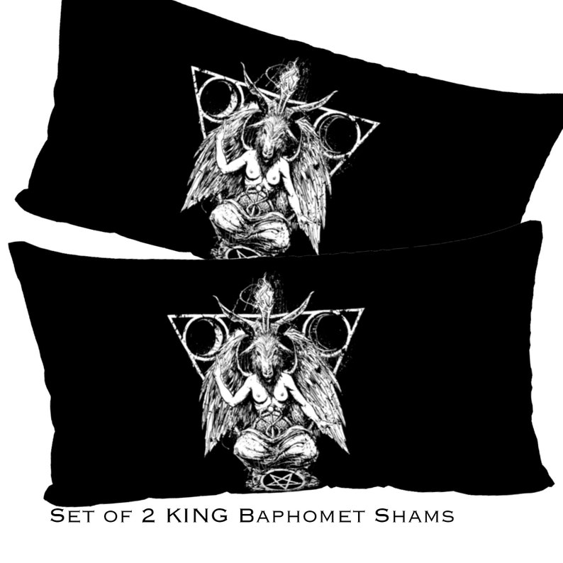 Baphomet Pillow Sham, Baphomet, Baphomet Pillow, Pillow Case, Satanic ...