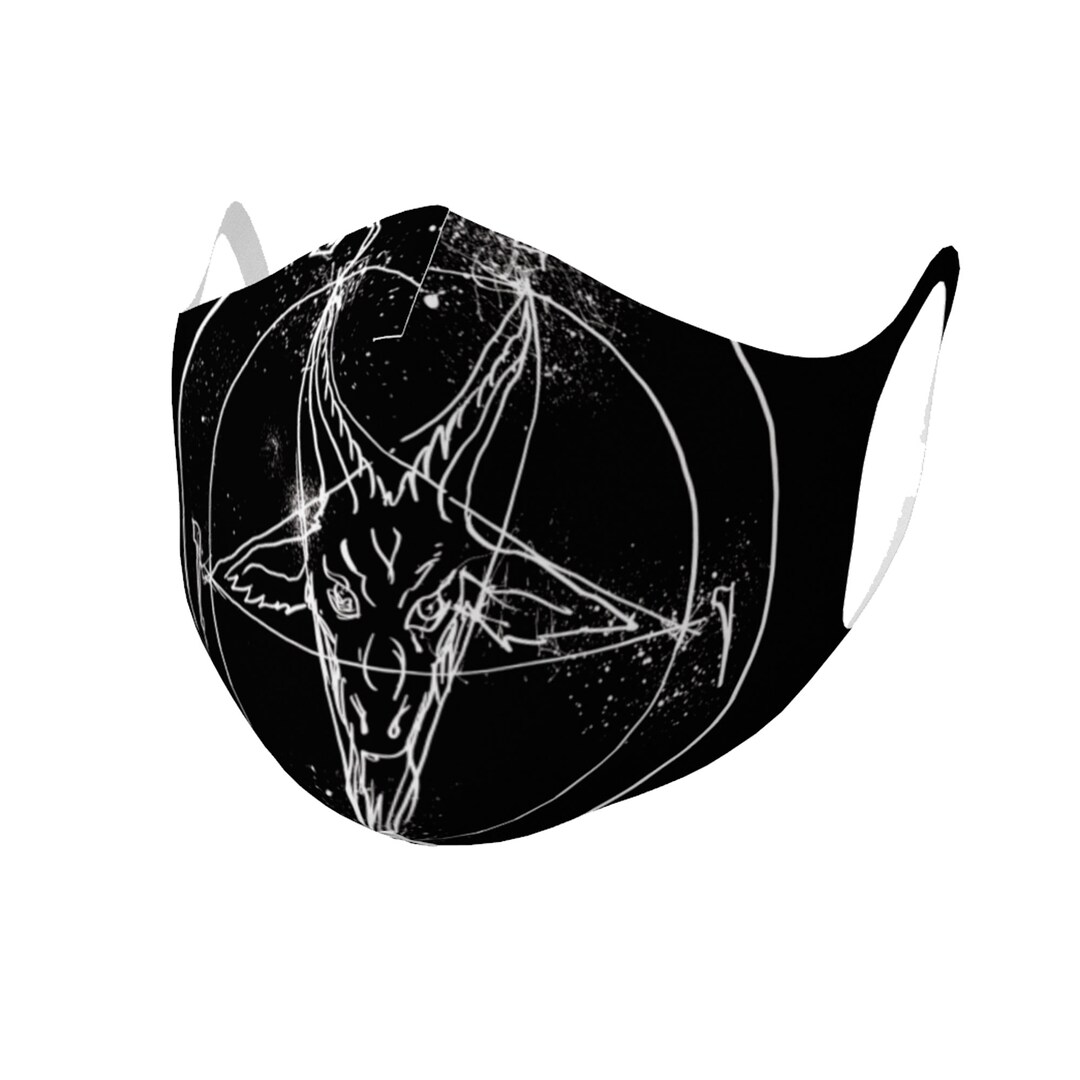 Satanic Lightweight Mask, Simple Mask, Single Layer Mask, Breathable ...
