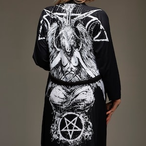 Baphomet Kimono, Baphomet, Satan, Devil, Satanic Temple, Baphomet Robe ...
