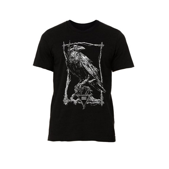 Raven shirt unisex raven shirt raven t shirt goth shirt | Etsy