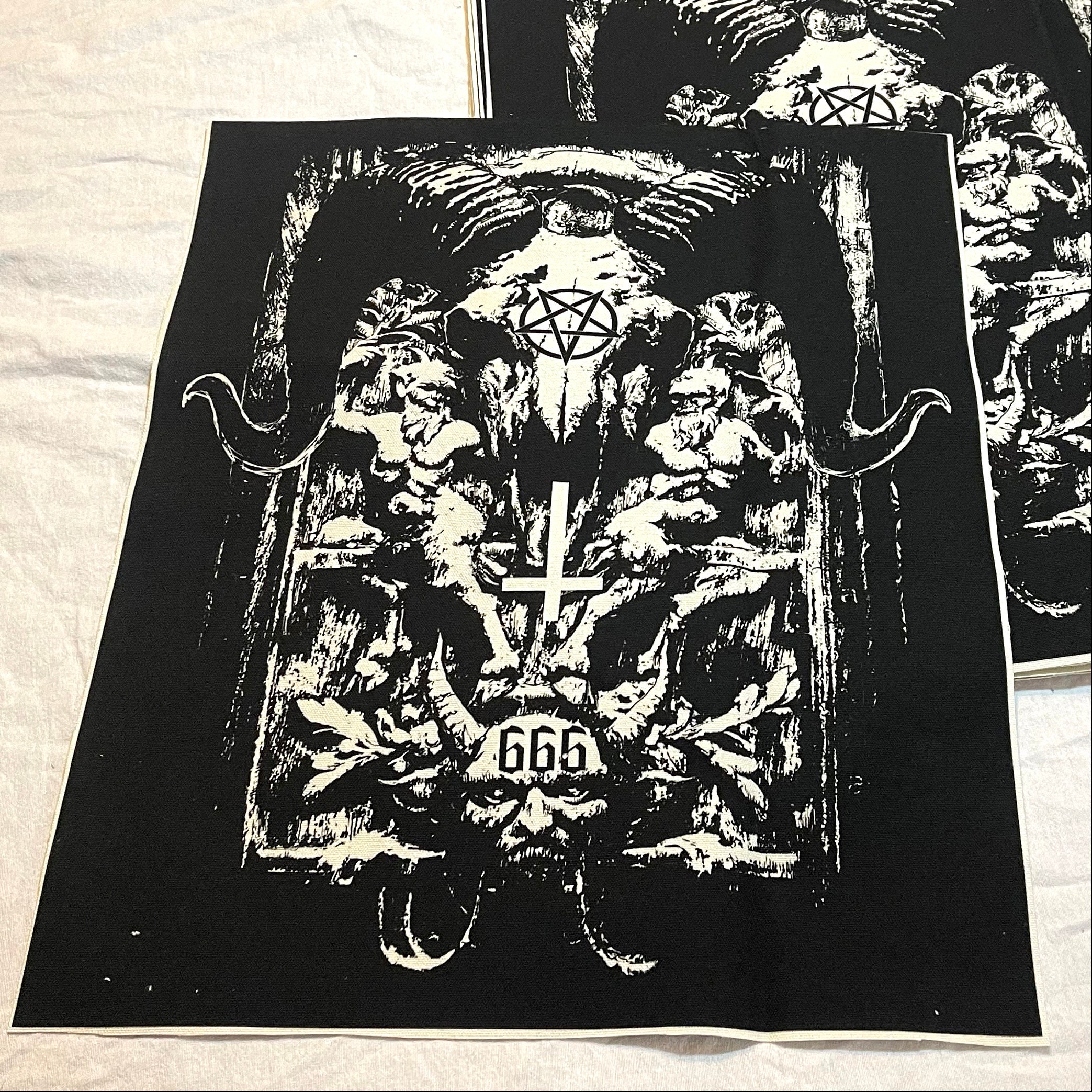 666 Back Patch XL Canvas Patch Back Patch Punk Patch DIY | Etsy