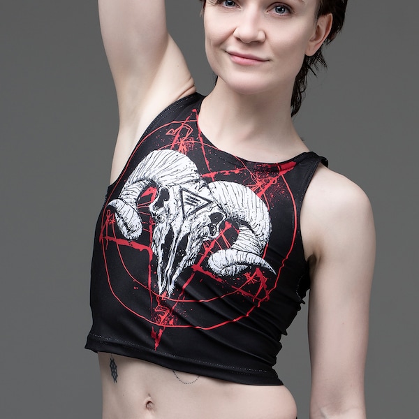 Goth Crop Top - Etsy