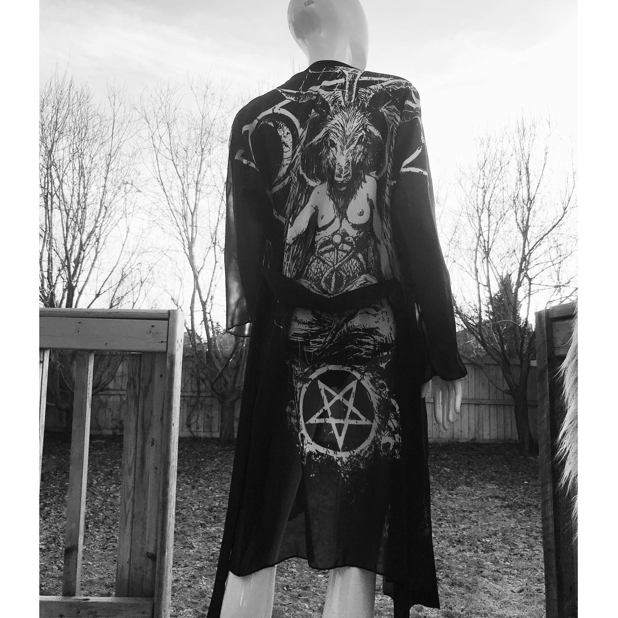 Baphomet Kimono, Baphomet, Satan, Devil, Satanic Temple, Baphomet Robe ...
