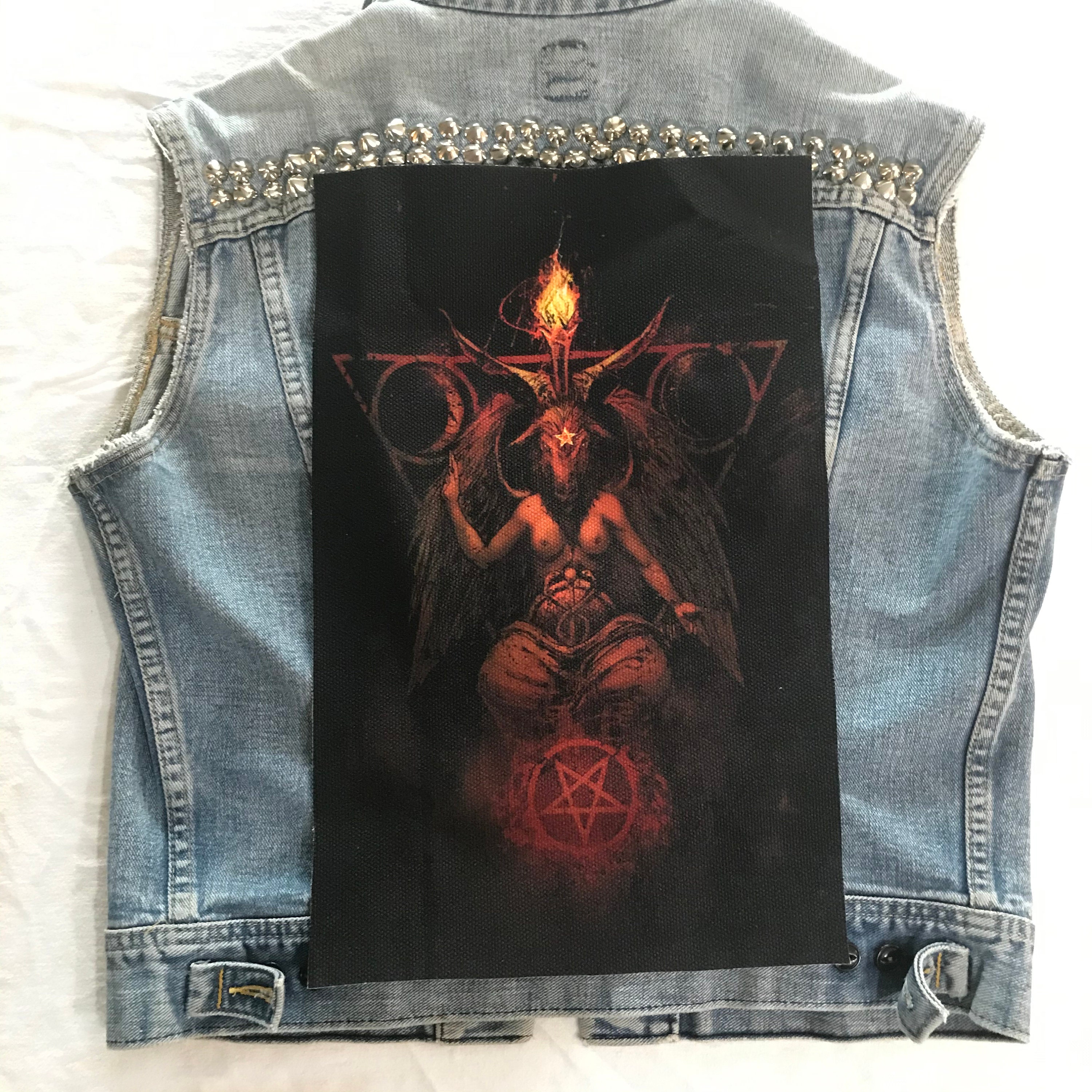 Hell Fire back patch back patch baphomet back patch | Etsy