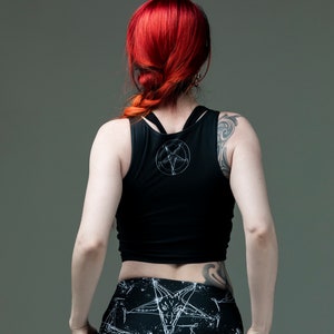 Baphomet, Swimwear, Satanic Swimsuit, Swim, Skull, Pentacle, Active ...
