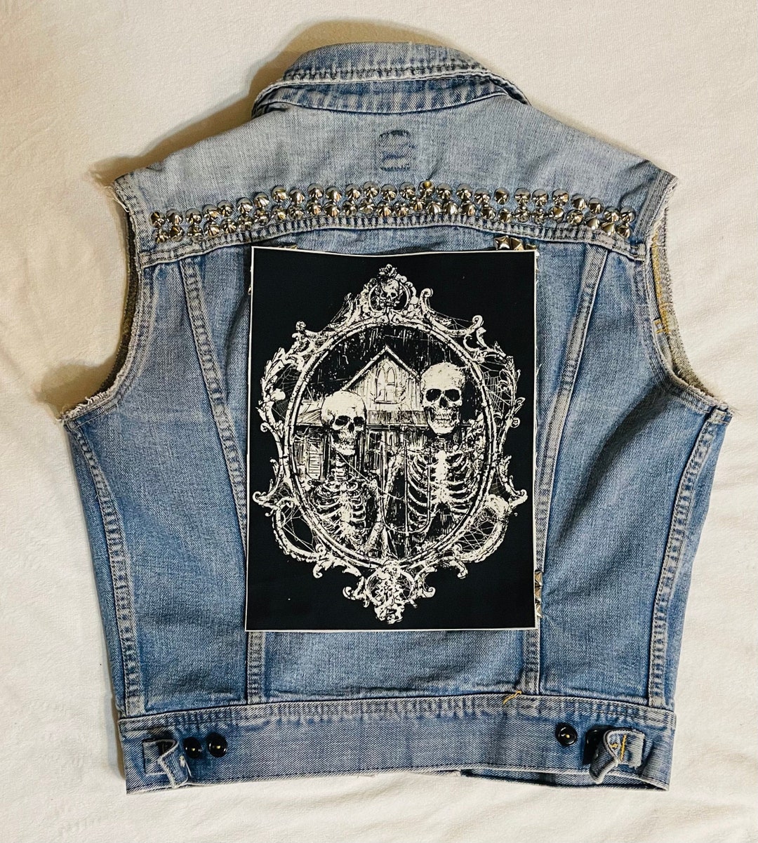 American Gothic, Back Patch, Goth Patch, Cloth Patch, Canvas Patch, Gothic Patch, Punk, Patch ...