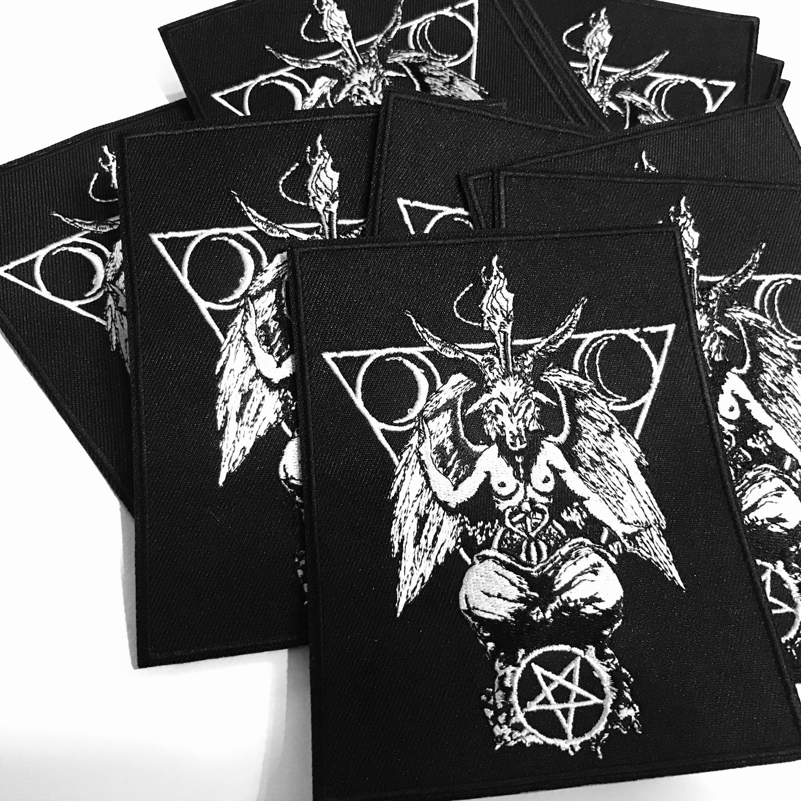 Baphomet Patch Baphomet Satanic Patch Lucifer as Above - Etsy Finland