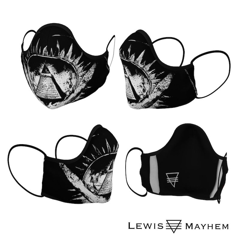Illuminati, Face Mask, Occult Face Mask, Washable, Reusable, Illuminati ...