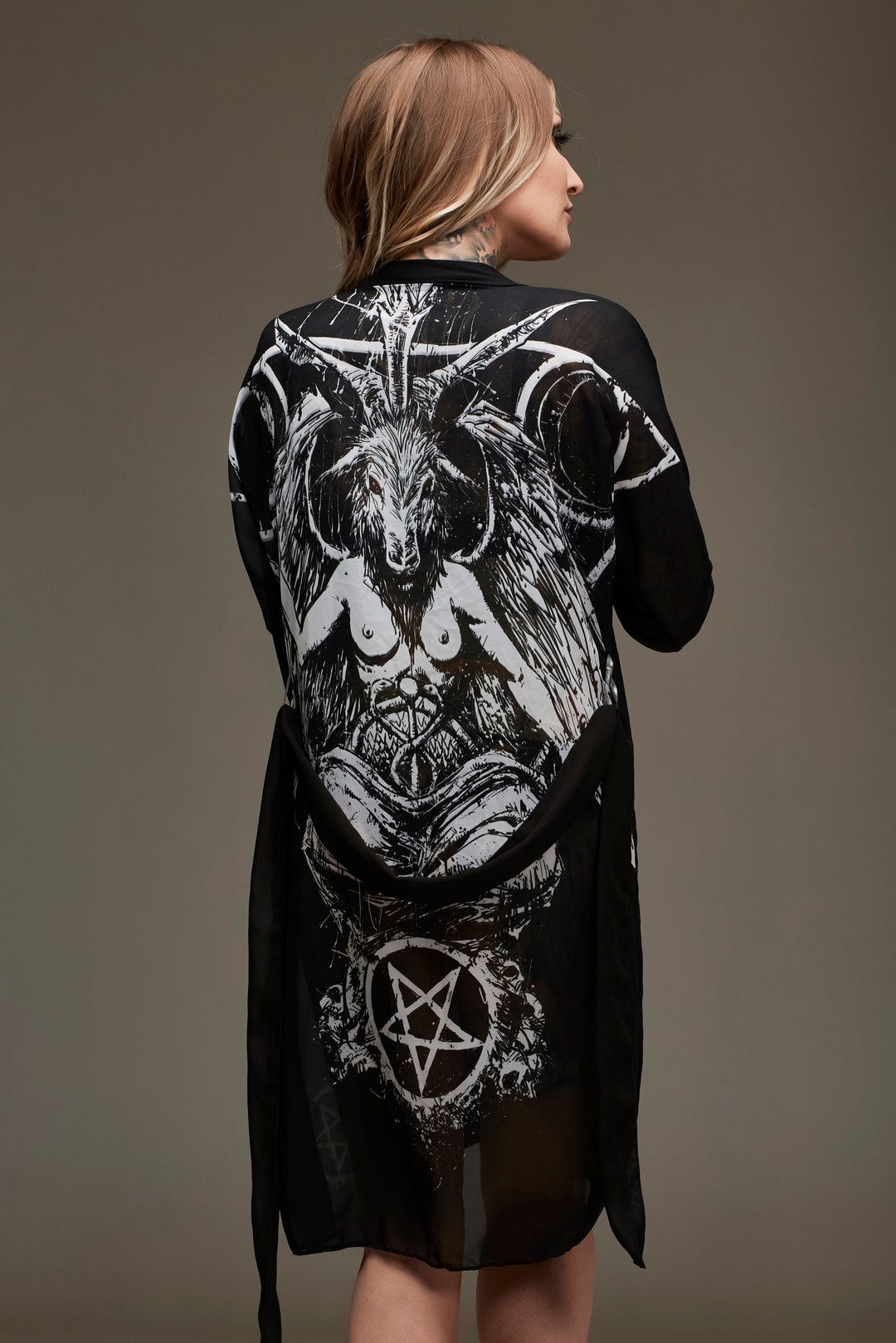 Baphomet Kimono, Baphomet, Satan, Devil, Satanic Temple, Baphomet Robe ...