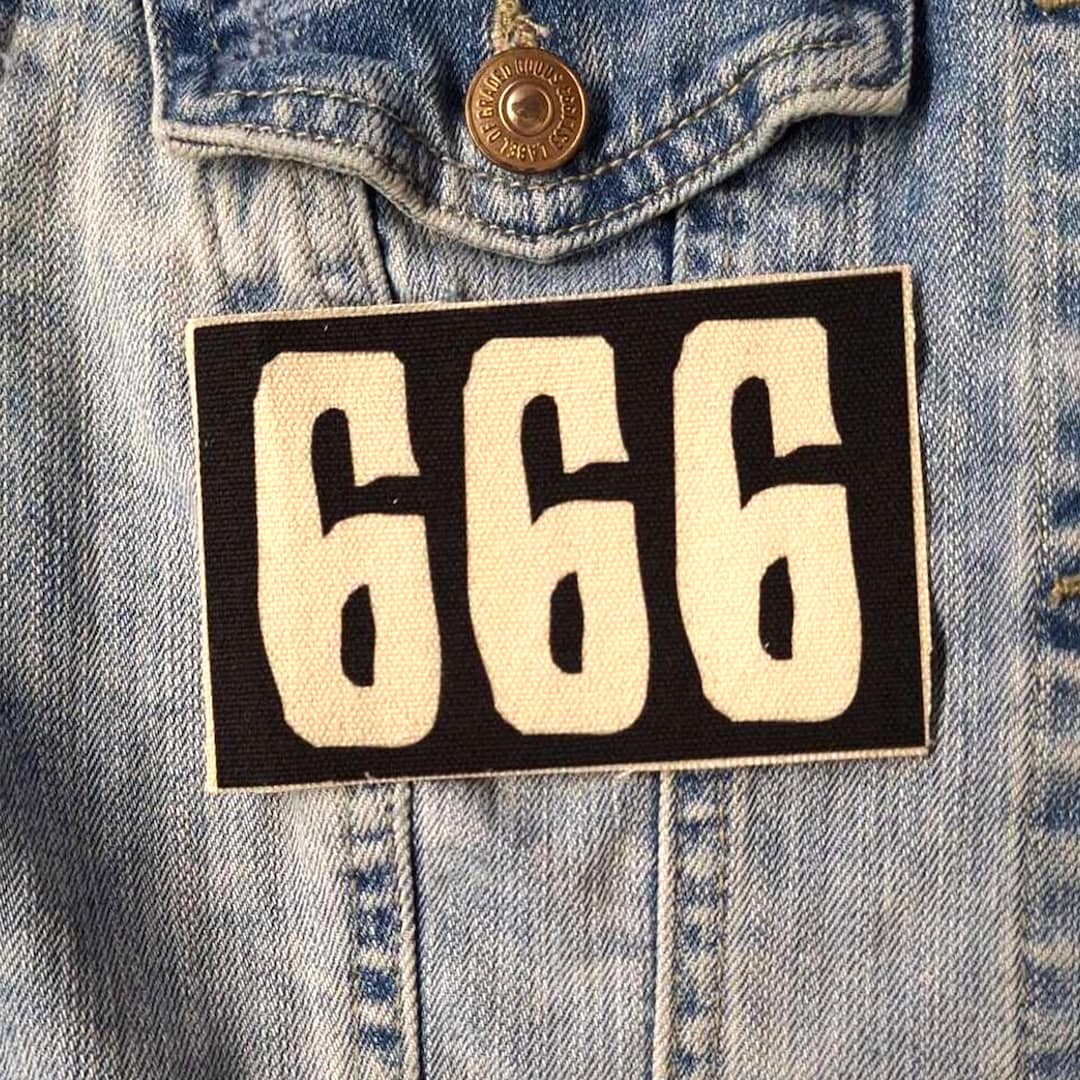 666, Cloth Patch, Canvas Patch, Cotton Patch, Fabric Patch,occult, DIY ...
